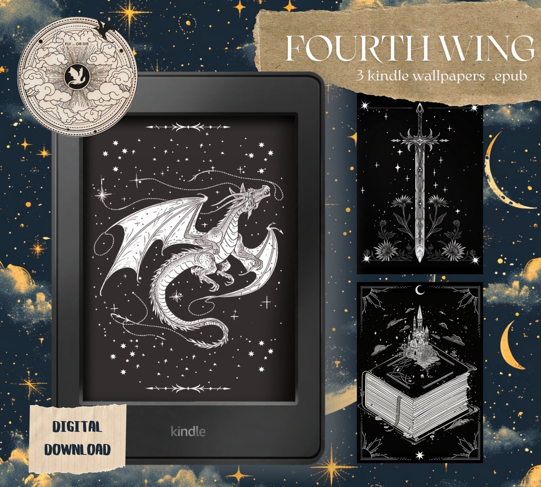 Fourth Wing Book 3 Kindle Wallpapers Paperwhite Lock Screen, Kindle ...
