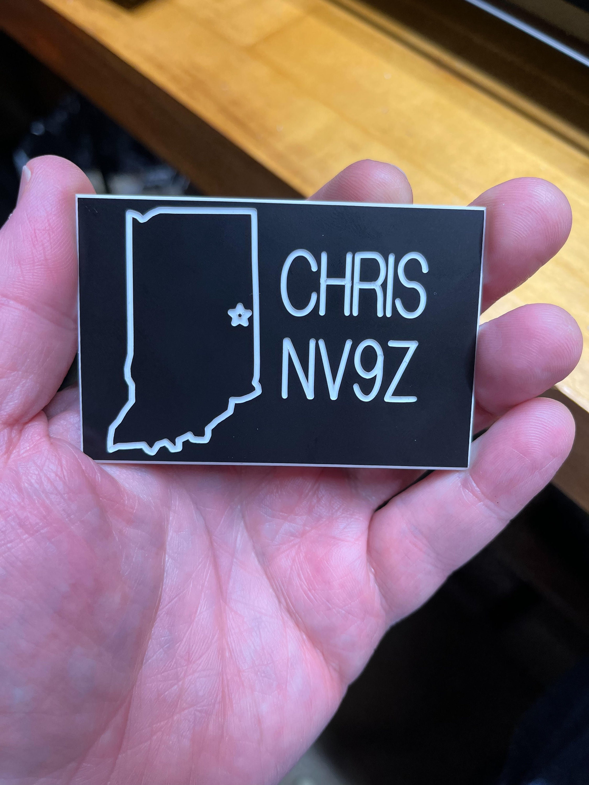 Custom Engraved Ham Radio Name Badges - Etsy