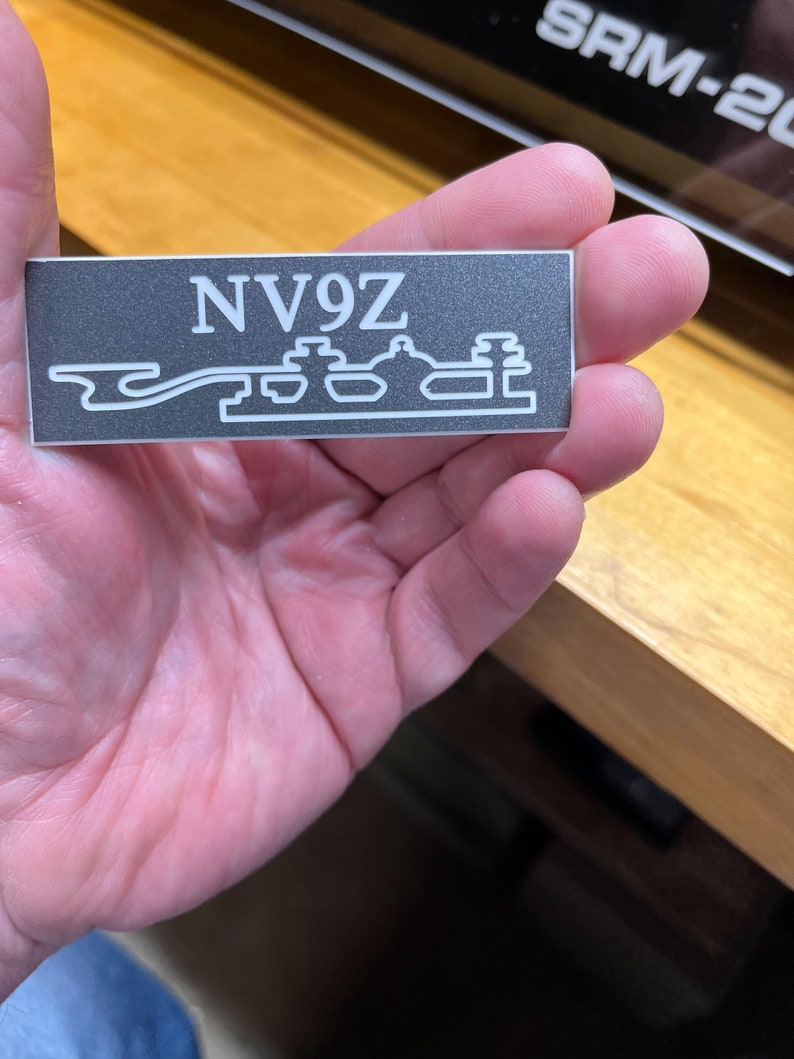 Custom Engraved Ham Radio Name Badges - Etsy