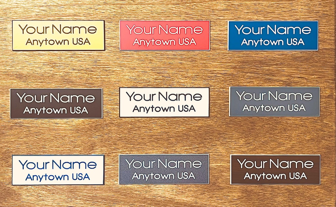 Custom Engraved Name Badges - Etsy