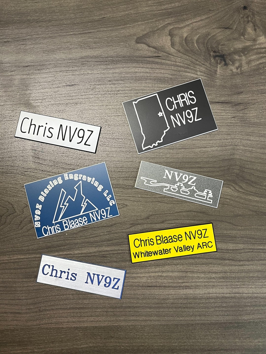 Custom Engraved Ham Radio Name Badges - Etsy