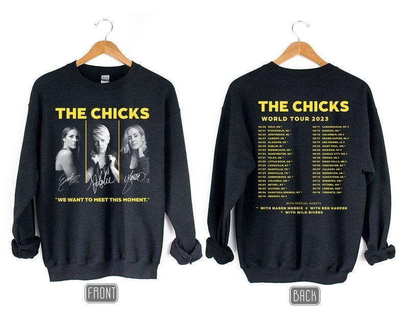 Dixie Chicks Portrait Tour 2023 Shirts, 2 Sided the Chicks Country Band ...