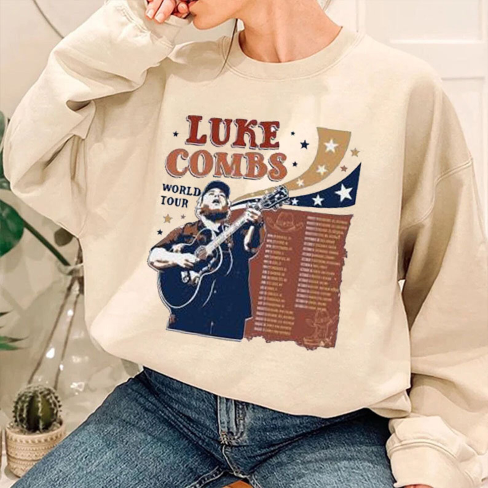 Original Luke Combs World Tour 2023 Official Shirt Luke Combs Etsy