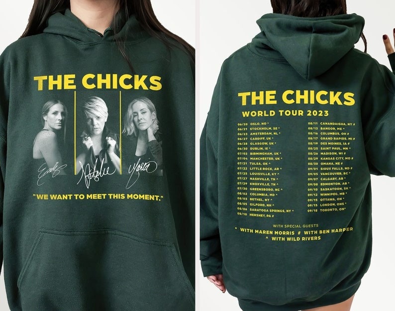 Dixie Chicks Portrait Tour 2023 Shirts, 2 Sided the Chicks Country Band ...