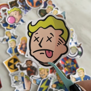 50pcs Fallout Stickers Vinyl Decal Vault Boy Sticker Pack, Matte Finish ...