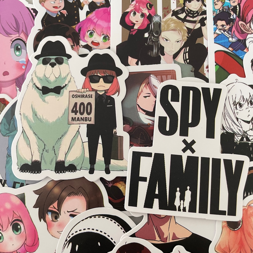 50pcs Spy Family Stickers Vinyl Decal Spy X Family Sticker Pack, Glossy ...