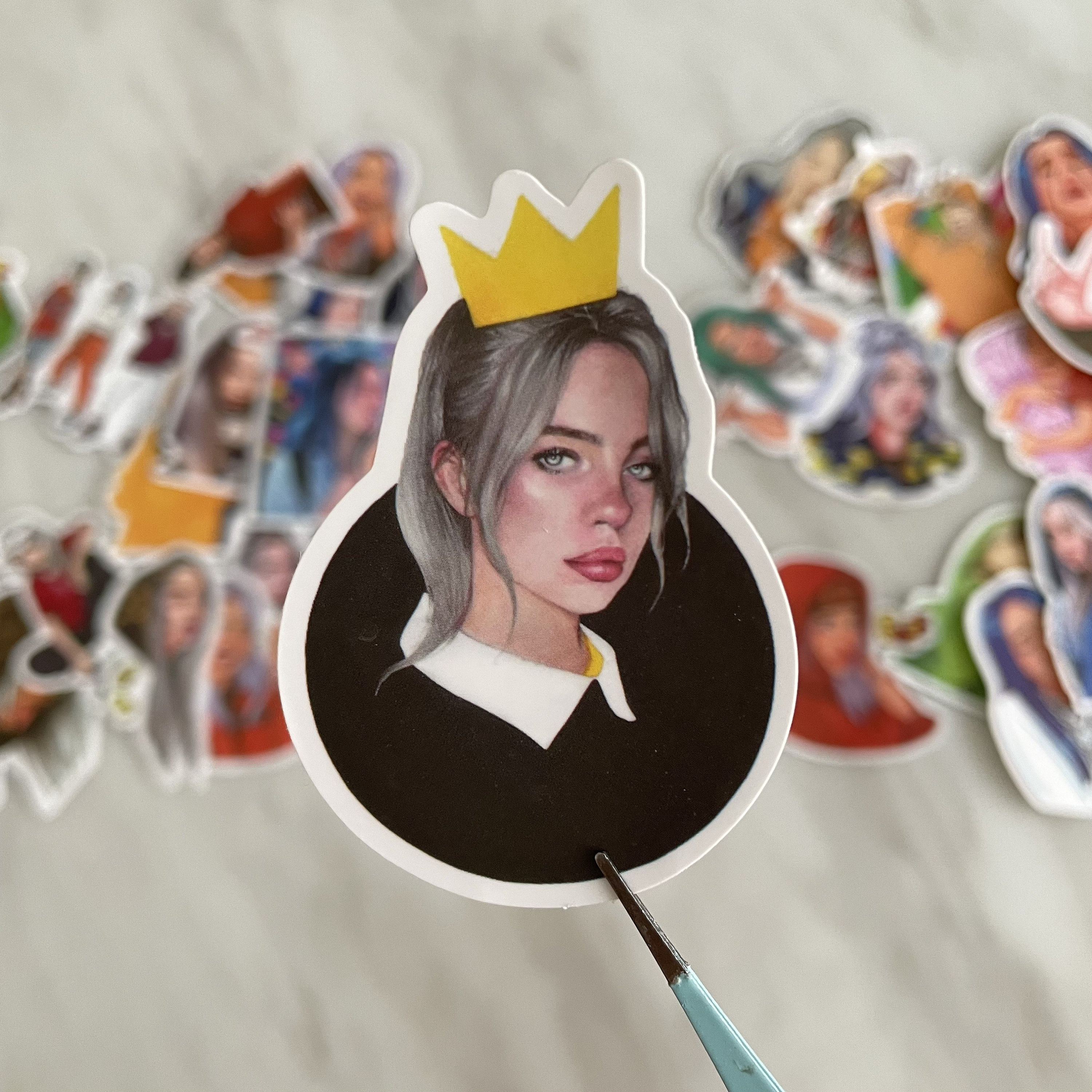 50pcs Billie Eilish Stickers Vinyl Decal Pop Singer Billie - Etsy
