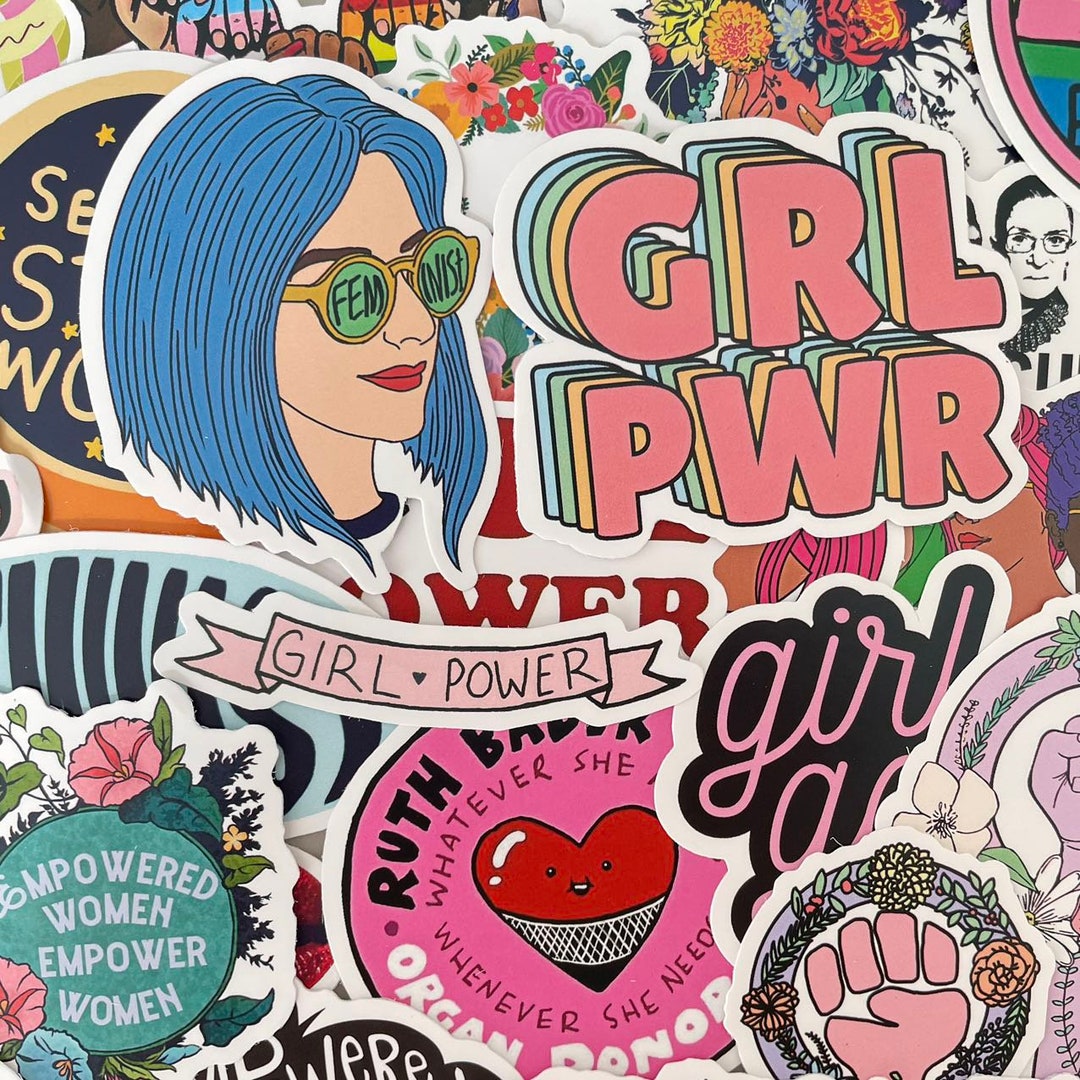 50pcs Feminist Stickers Vinyl Decal Feminist Sticker Pack, Glossy ...