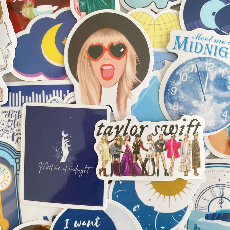 50pcs Taylor Swift Stickers Vinyl Decal Midnights Sticker - Etsy Australia
