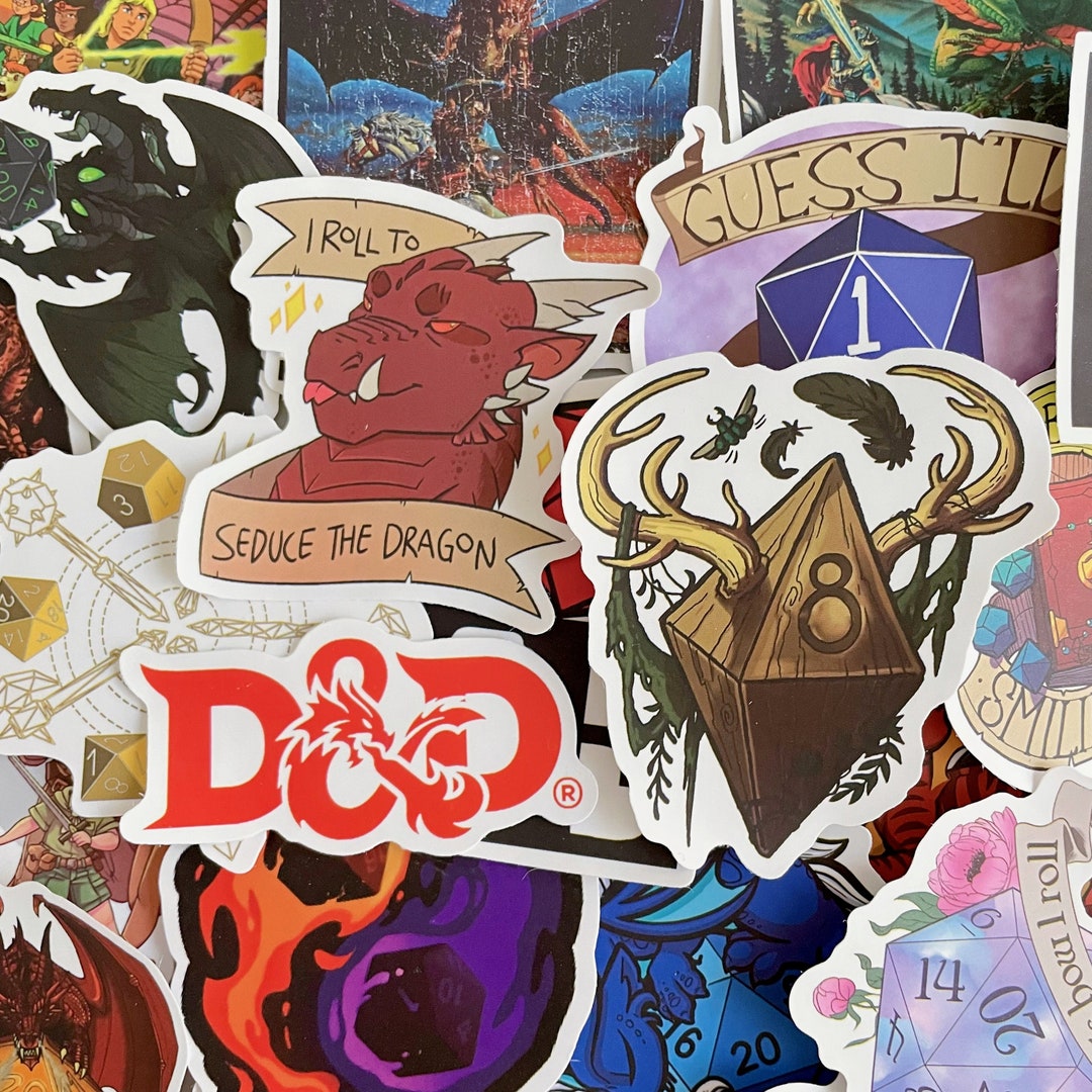 50pcs Dnd Stickers Vinyl Decal Dungeons and Dragons Sticker Pack, Matte ...