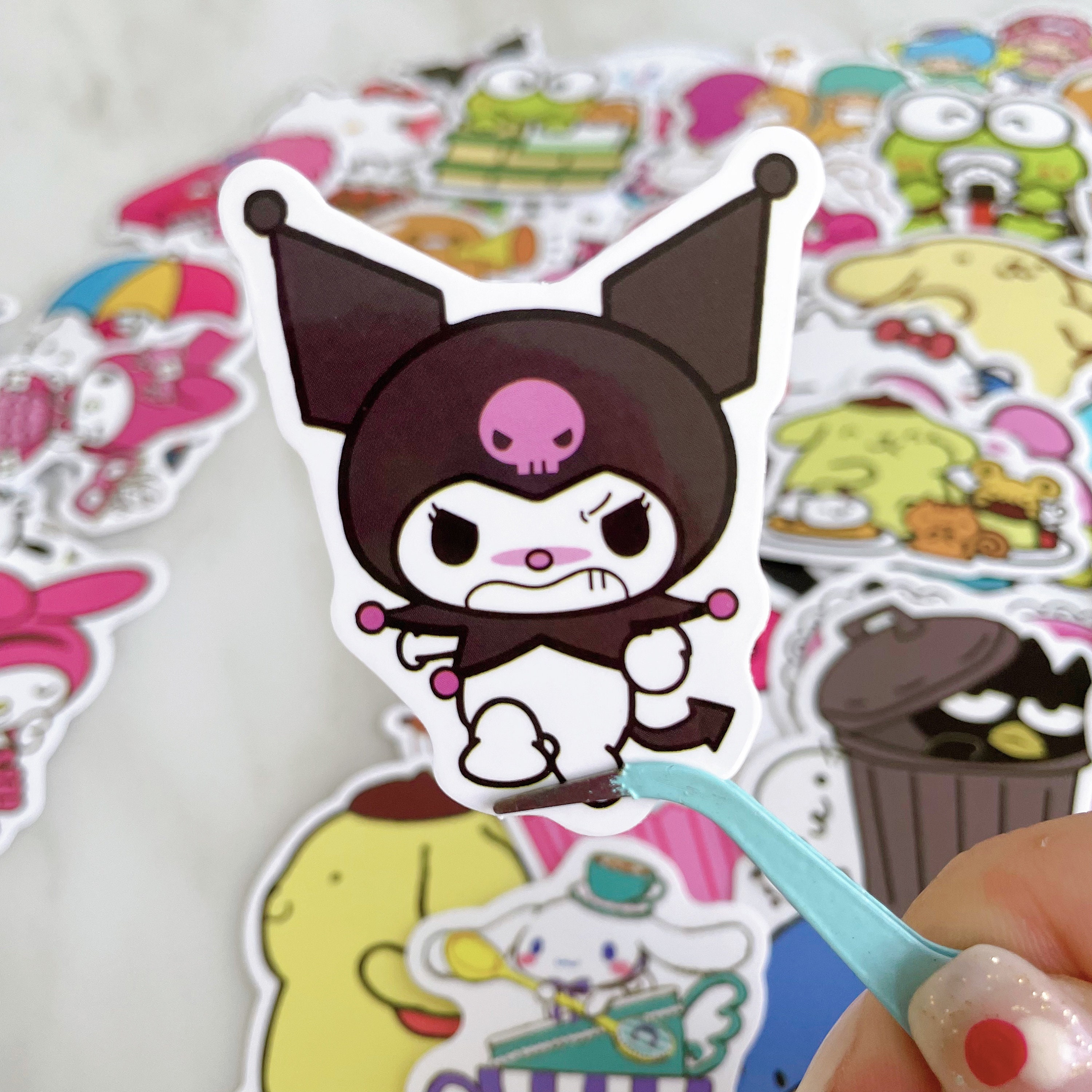 50pcs Cute Sanrio Stickers Vinyl Decal Kawaii Hello Kitty - Etsy