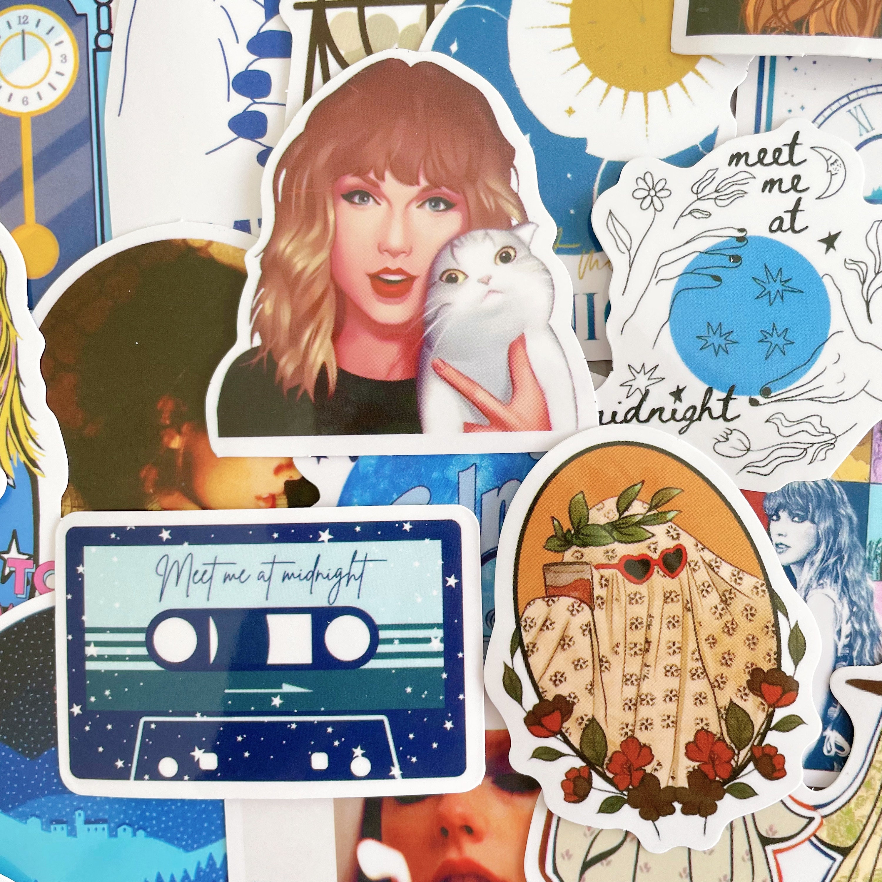 50pcs Taylor Swift Stickers Vinyl Decal Midnights Sticker - Etsy Australia