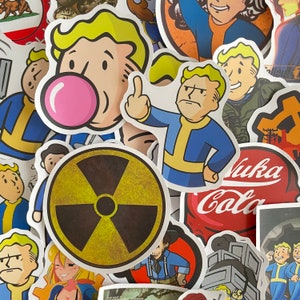 50pcs Fallout Stickers Vinyl Decal Vault Boy Sticker Pack, Matte Finish ...