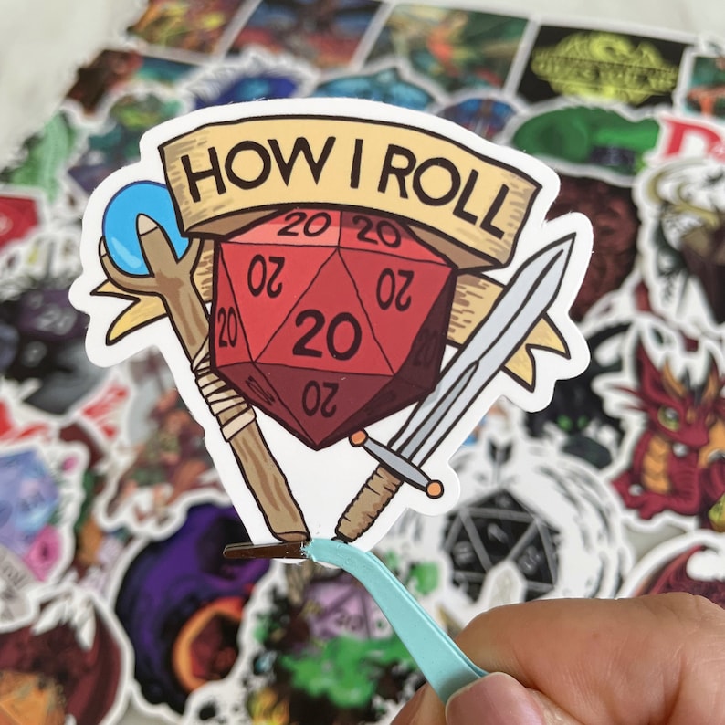 50pcs Dnd Stickers Vinyl Decal Dungeons and Dragons Sticker - Etsy ...
