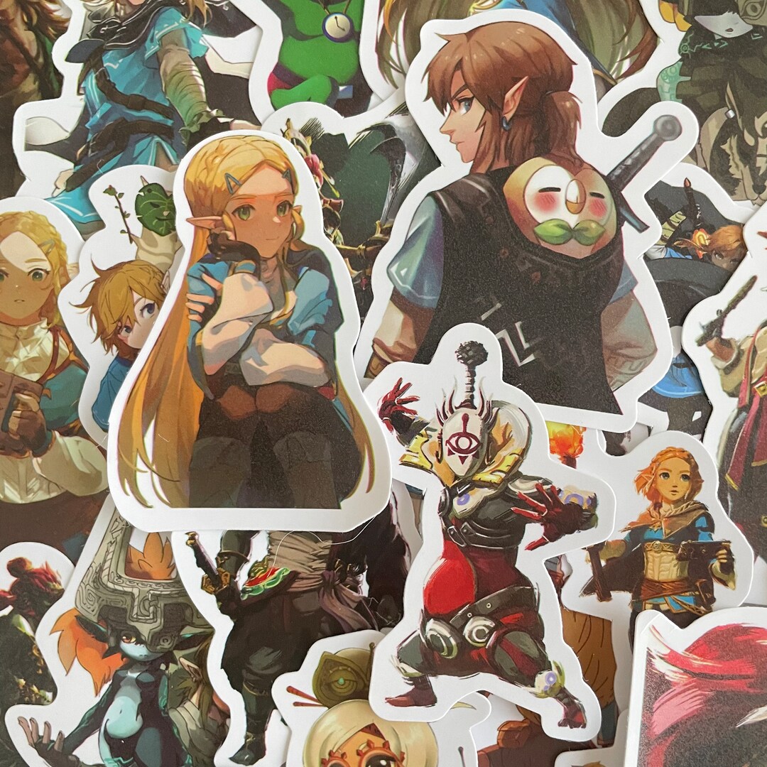 50pcs Zelda Tears of the Kingdom Stickers Vinyl Decal the Legend of ...