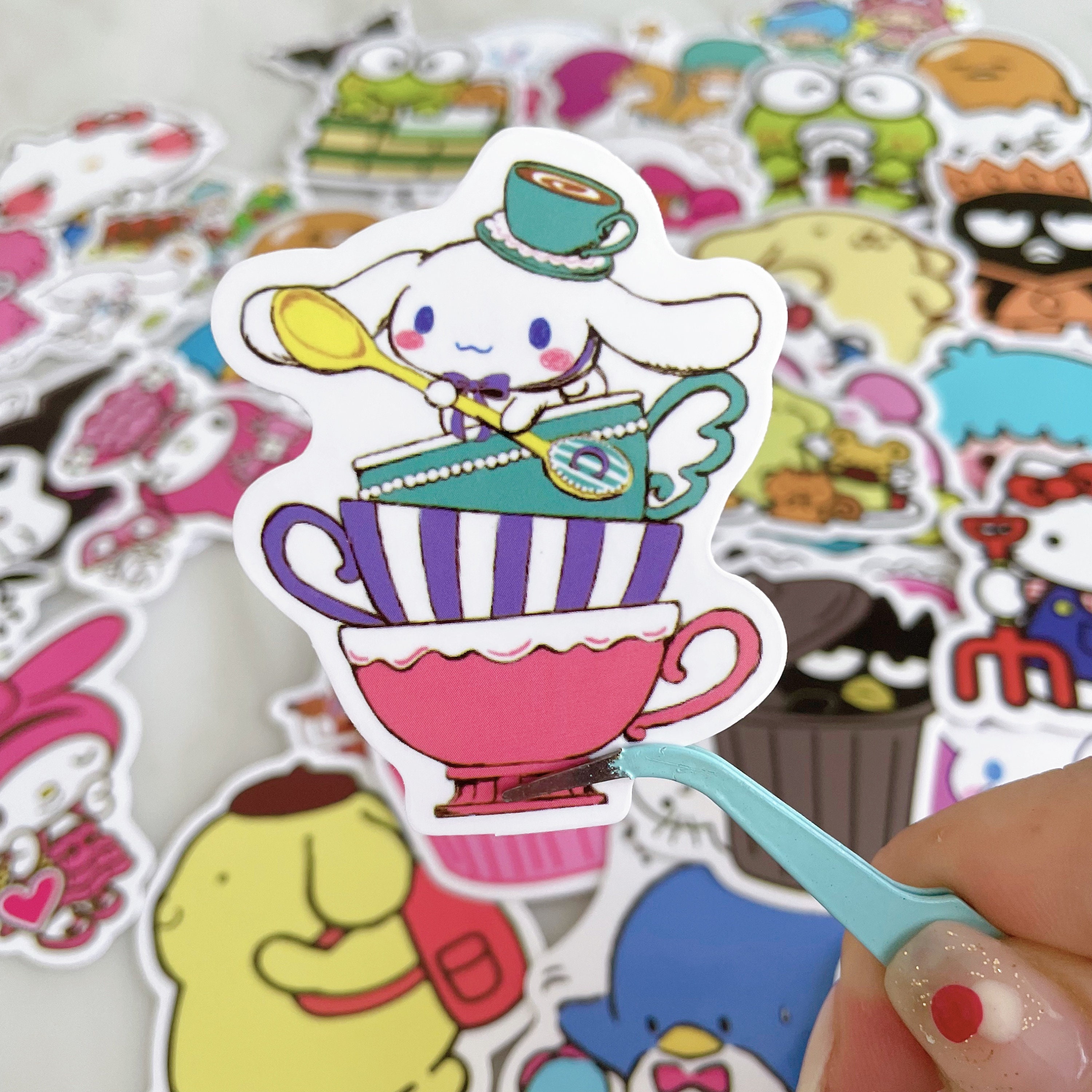 50pcs Cute Sanrio Stickers Vinyl Decal Kawaii Hello Kitty - Etsy