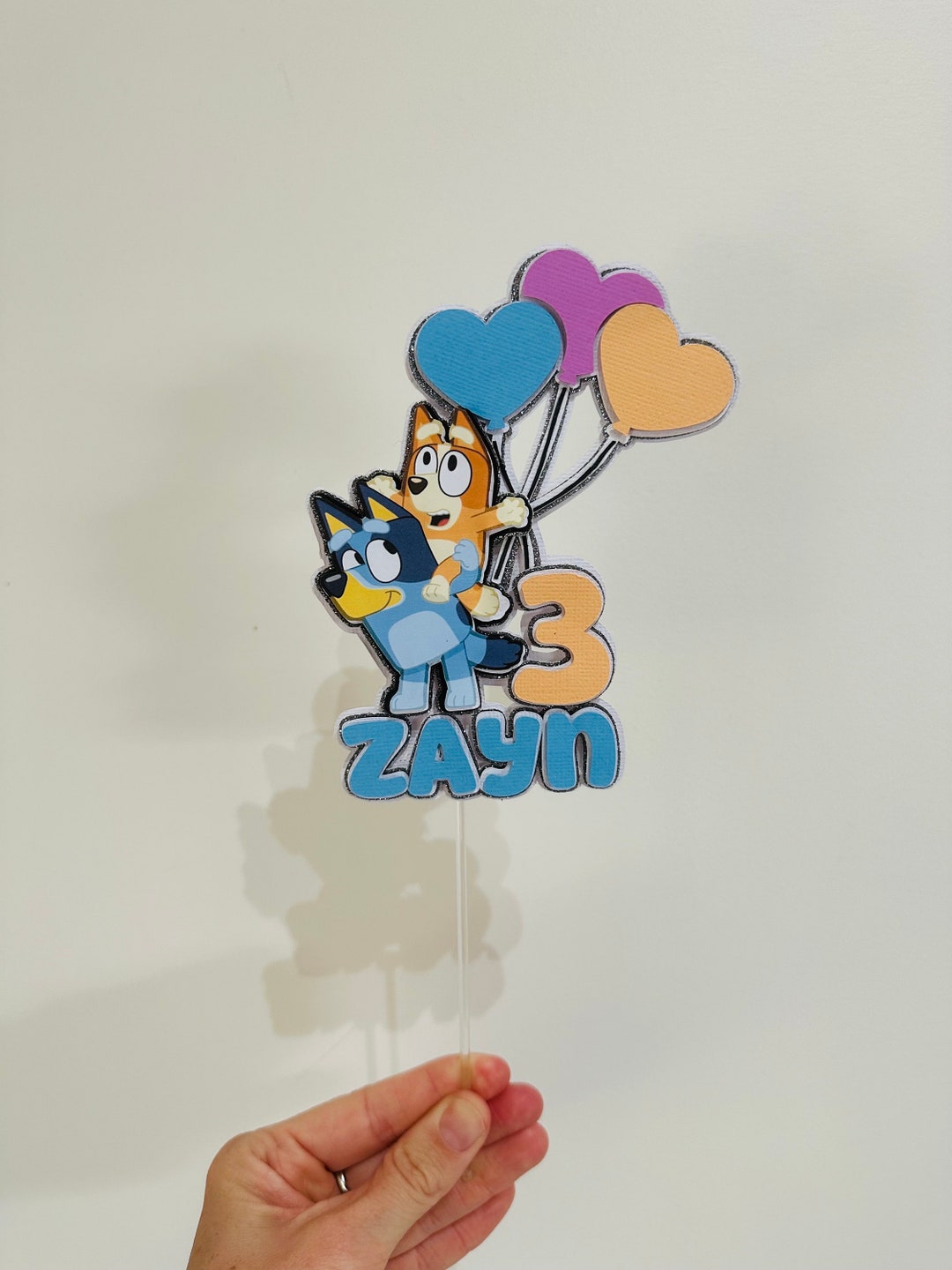 Bluey Cake Topper, Bluey, Bluey and Bingo, Kids Birthday Cake Topper ...