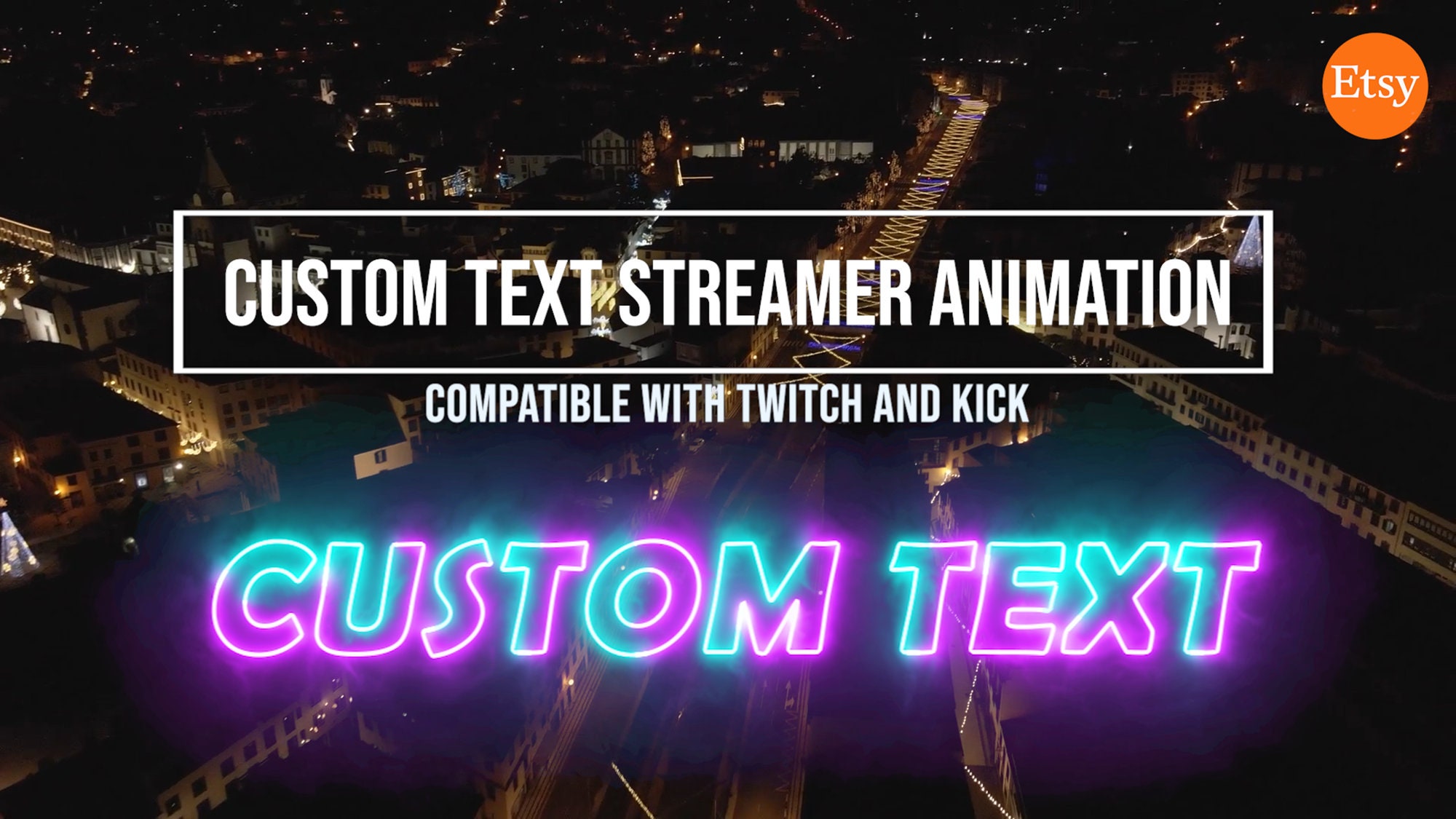 Custom Animated Name Overlay for Twitch Kick Streaming OBS - Etsy Australia