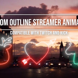 Custom Animated Outline Overlay for Twitch Kick Streaming OBS WEBM ...