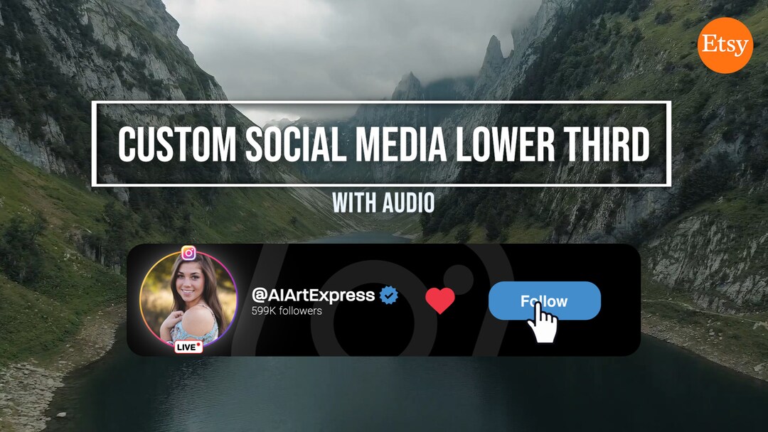 Custom Instagram Animated Social Media Notification With Sound Effects ...