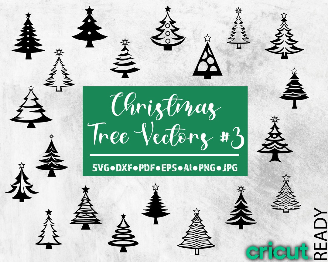 Christmas Tree Vector Bundle V3 SVG, Christmas Tree Svg, Tree Svg ...