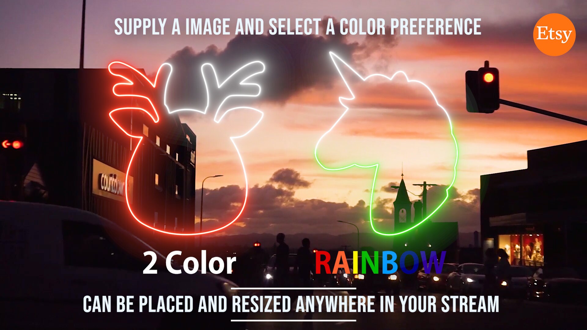 Custom Animated Outline Overlay for Twitch Kick Streaming OBS WEBM ...