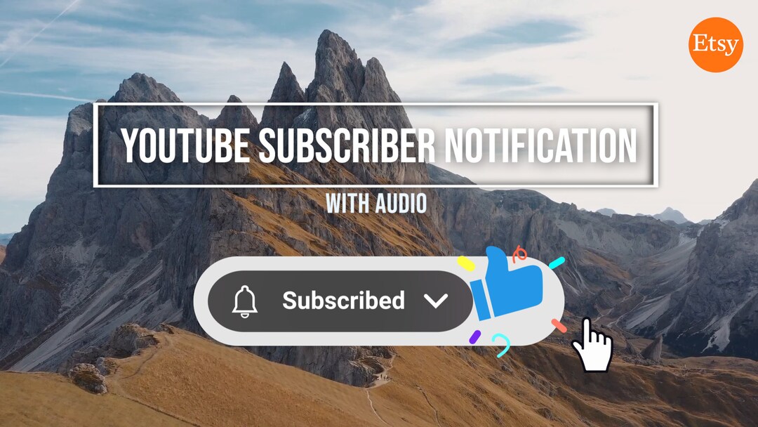 Premium Youtube Animated Social Media Notification With Sound Effect ...