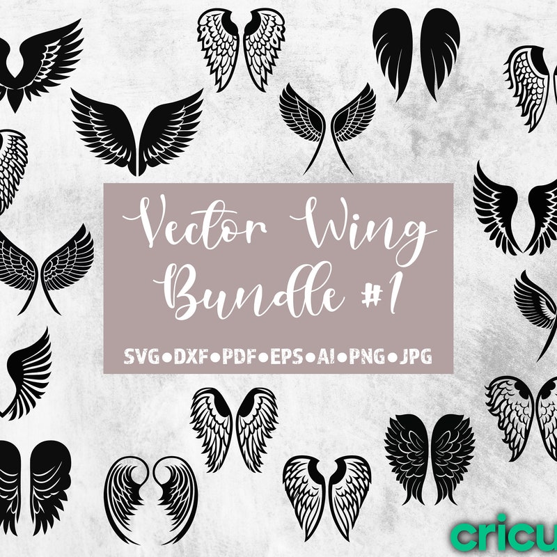 Angel Wing Svg - Etsy