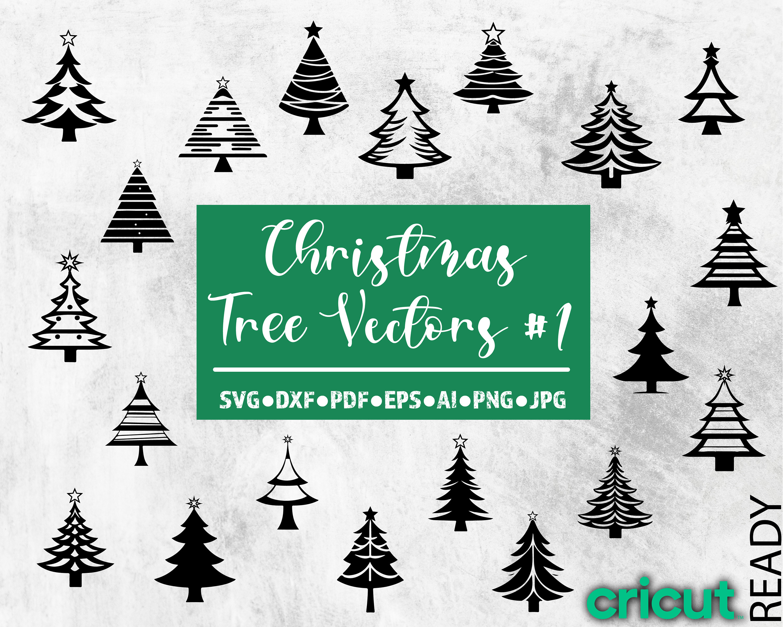 Christmas Tree Vector Bundle V1 SVG, Christmas Tree Svg, Tree Svg ...