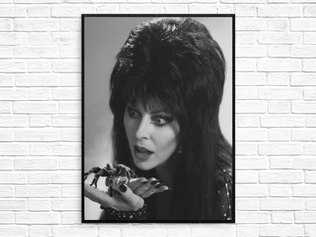 Elvira Spider Poster Cassandra Peterson Elvira Mistress of - Etsy