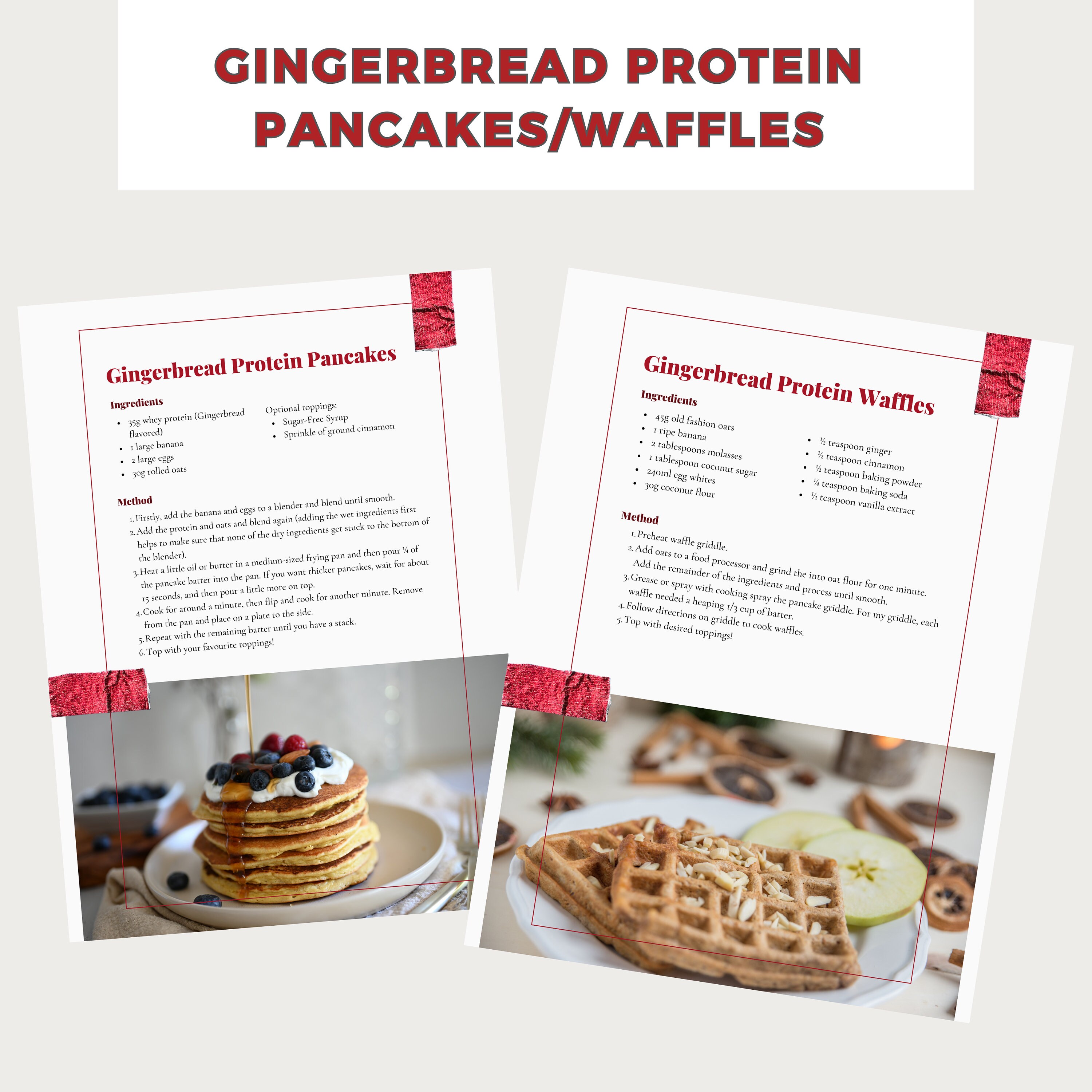 Editable Canva Template Healthy Recipe Collection Christmas | Healthy ...