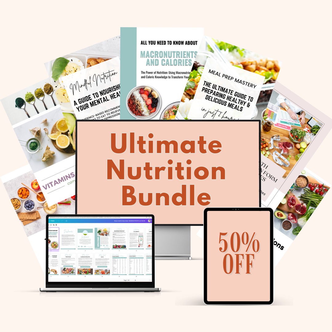 Editable Canva Ultimate Nutrition Bundle Templates Macronutrients ...