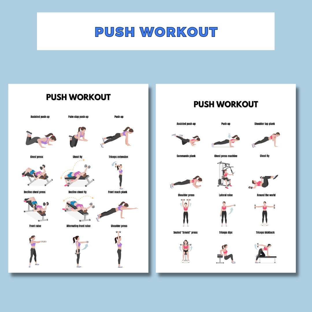 Editable Workout Exercise Cheat Sheet A4 Instagram and - Etsy Australia