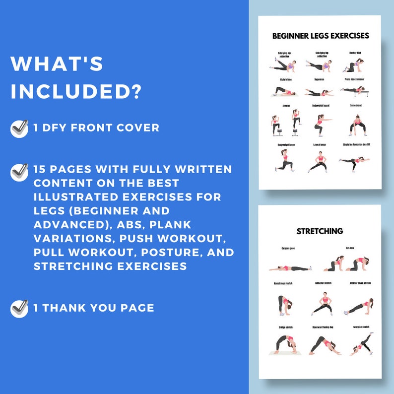 Editable Workout Exercise Cheat Sheet A4 Instagram and - Etsy Australia