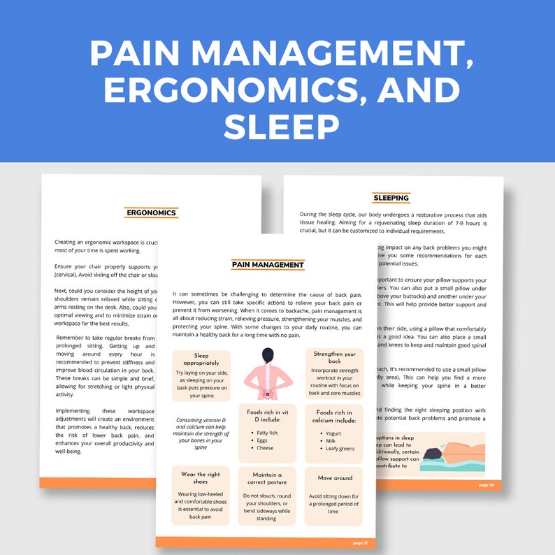 Editable Canva Template the Williams Program Guide Back Pain Relief ...