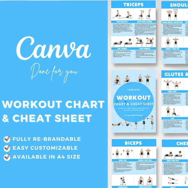 Wall Exercise Chart - Etsy