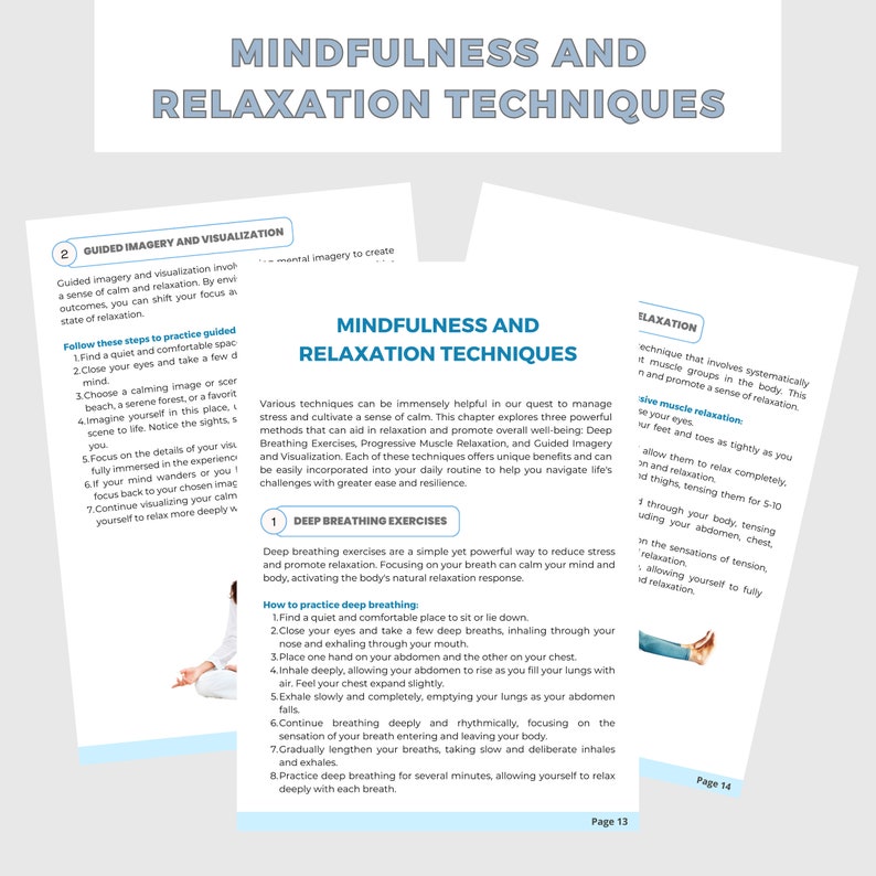 Editable Canva Stress Management Guide Template Health Coach ...