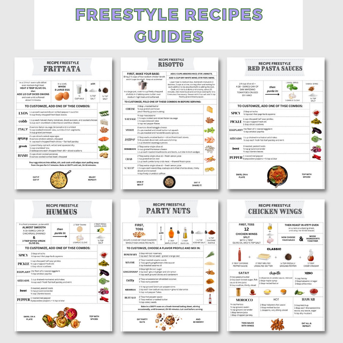 100 bearbeitbare Canva Ernährung Handouts Vorlagen Cook - Etsy.de