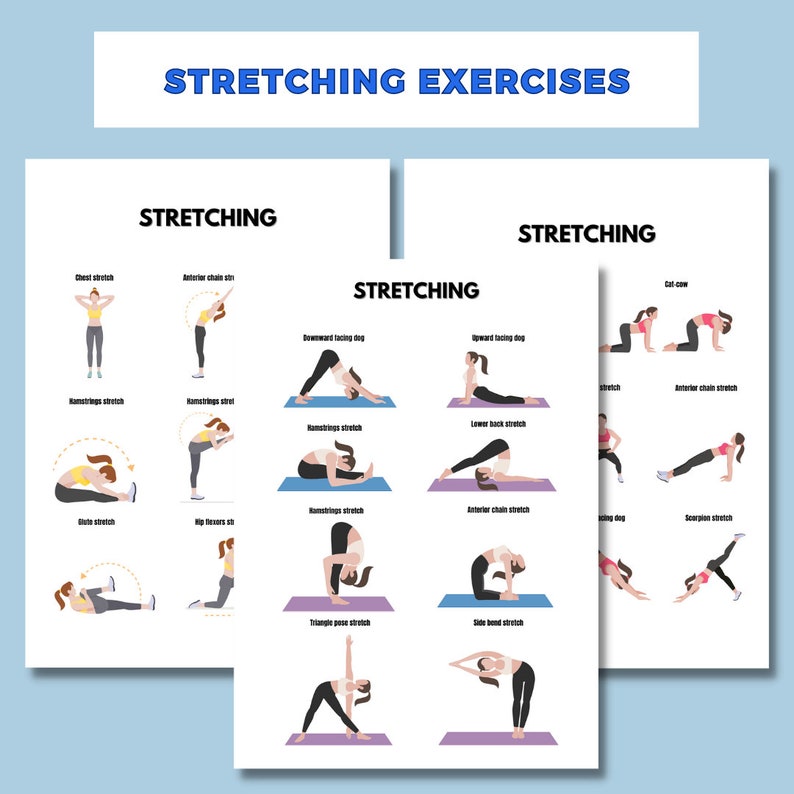 Editable Workout Exercise Cheat Sheet A4 Instagram and - Etsy