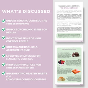 Editable Canva Cortisol Control Guide Template Stress Relief Stress ...