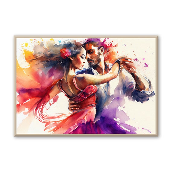 Salsa Couple Dance Paintings