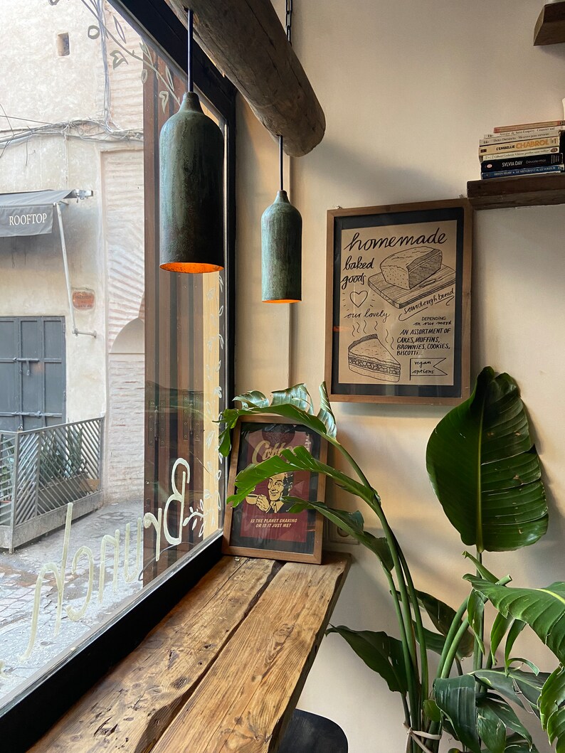 Copper Verdigris Pendant Light Copper Pendant Lights for - Etsy