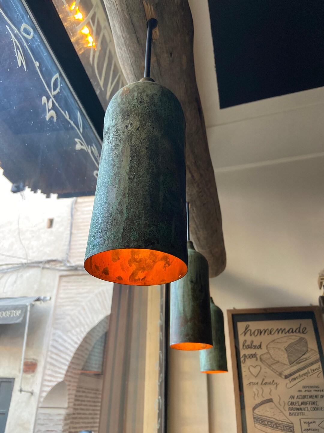 Copper Verdigris Pendant Light , Copper Pendant Lights for Kitchen ...