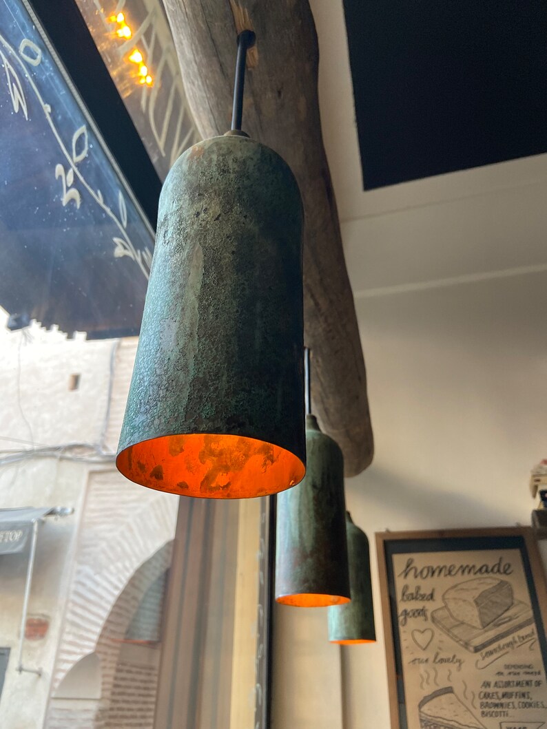 Copper Verdigris Pendant Light Copper Pendant Lights for - Etsy