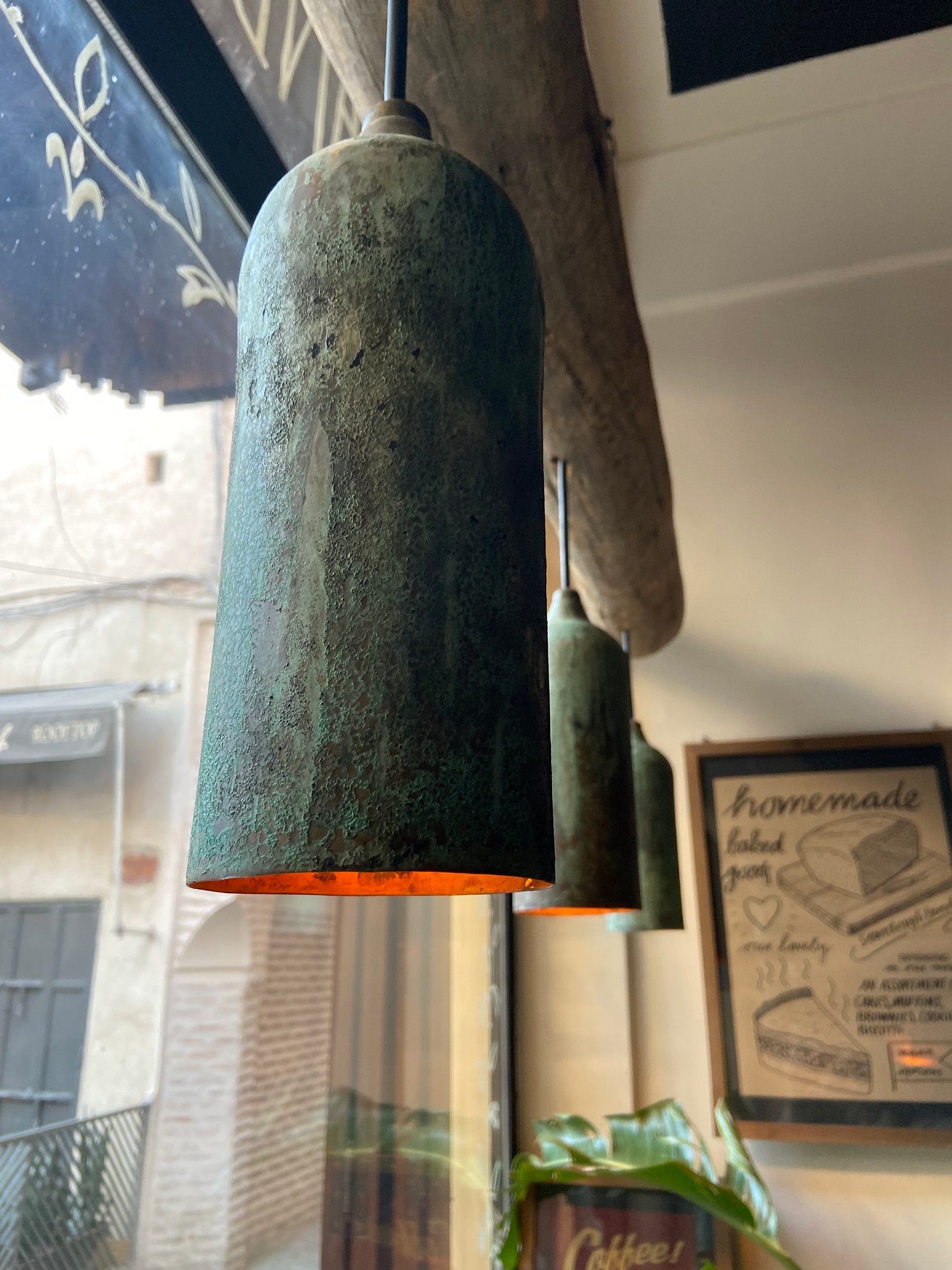 Copper Verdigris Pendant Light Copper Pendant Lights for - Etsy