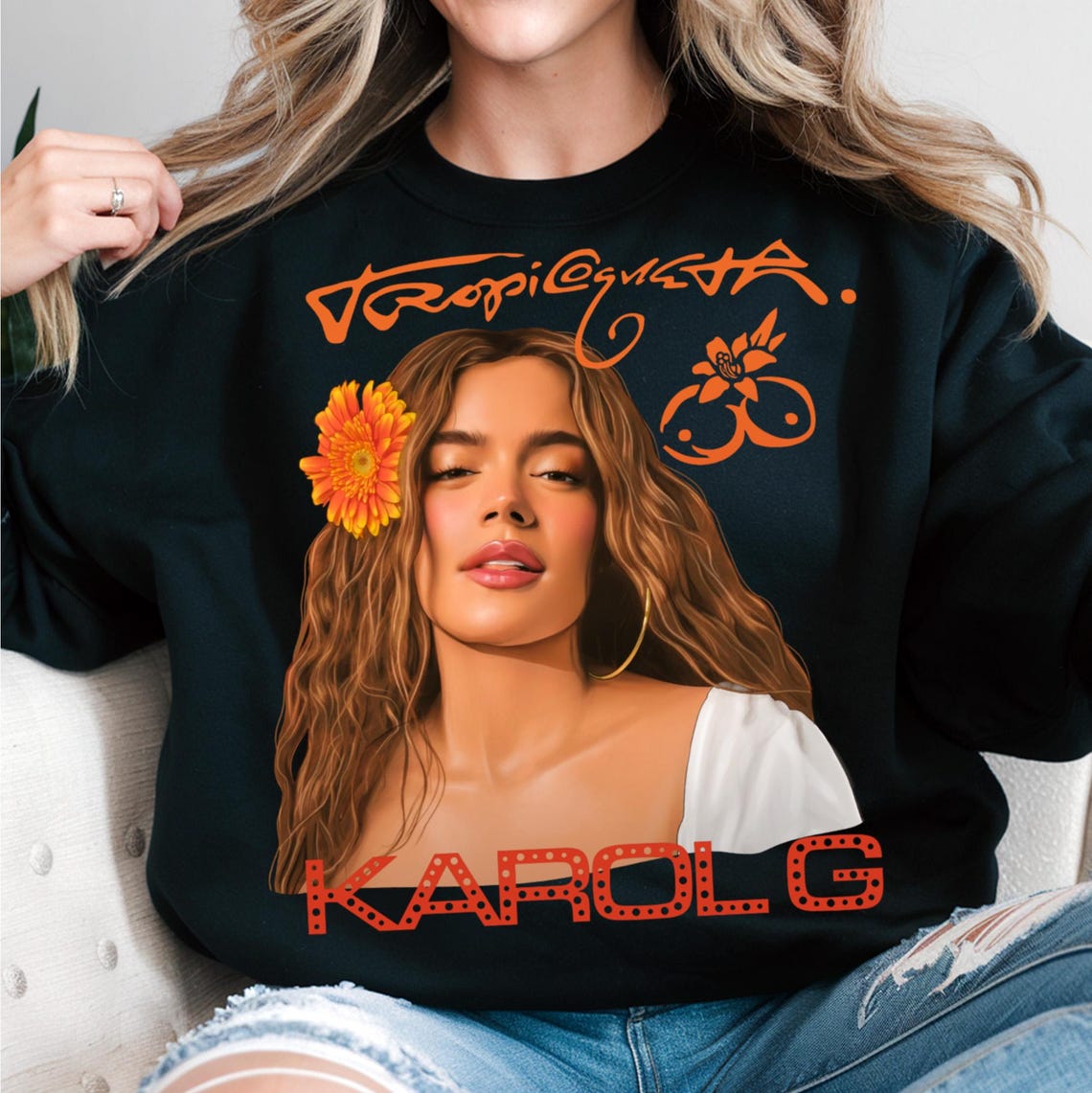 Karol G Hand Drawn Tropicoqueta New Album PNG | Digital Download ...
