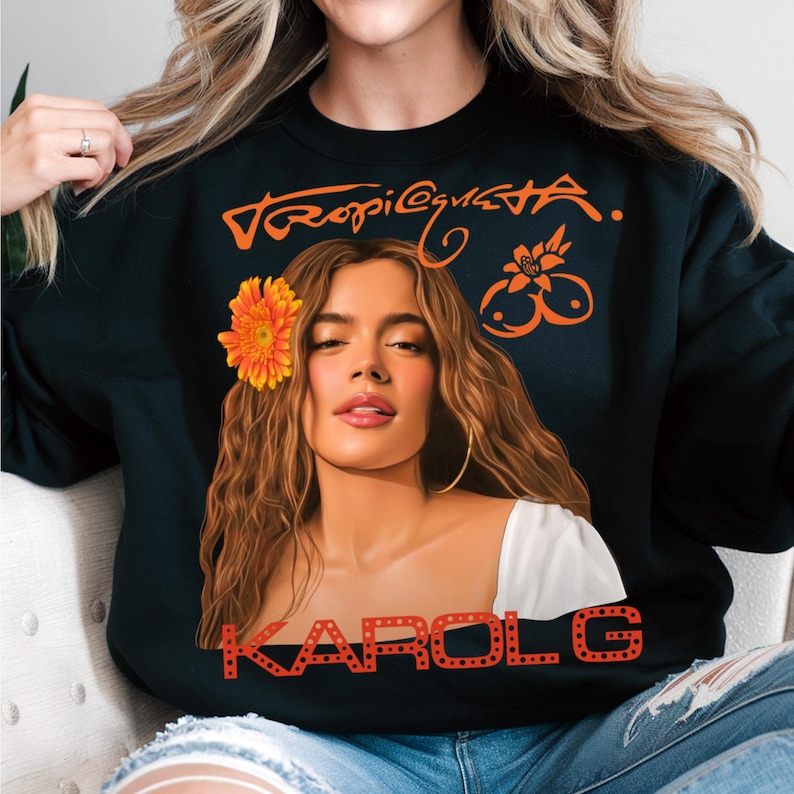 Karol G Hand Drawn Tropicoqueta New Album PNG | Digital Download | Latin Music Inspired Art for ...