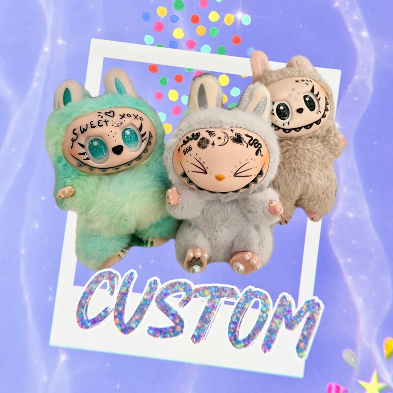 Labubu With Eyes Closed - Etsy
