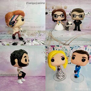 CUSTOM Funko Pop Wedding Decoration Character Figures Cake Topper or ...