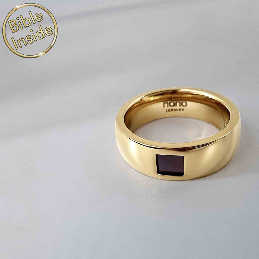 Christian Rings for Women Featuring Nano Bible Inserts, Daily Spiritual ...